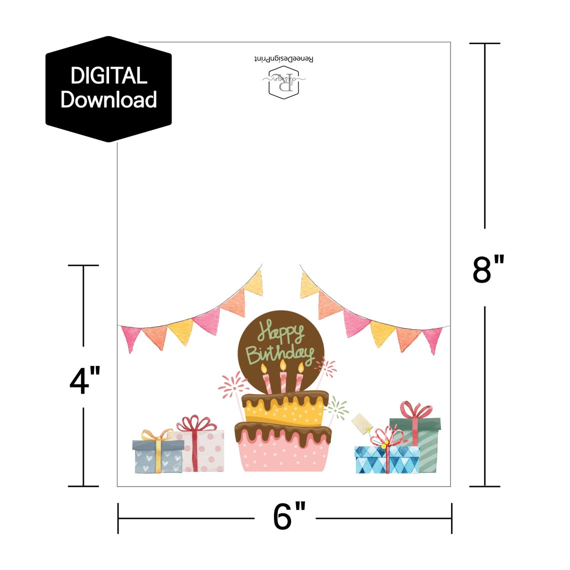 Printable Birthday Card for Kidshappy Birthday Party | Etsy