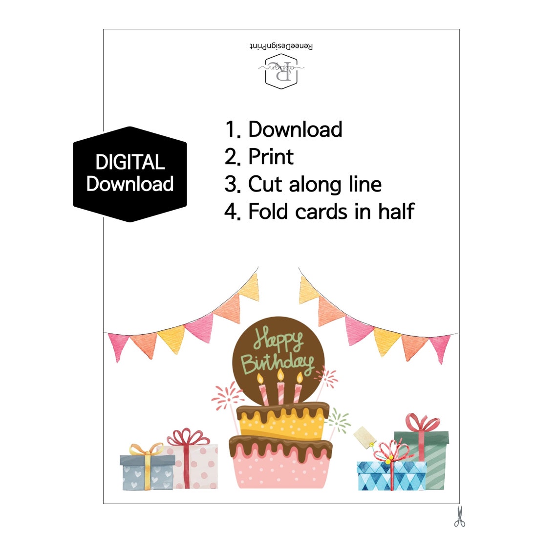 Printable Birthday Card for Kidshappy Birthday Party | Etsy