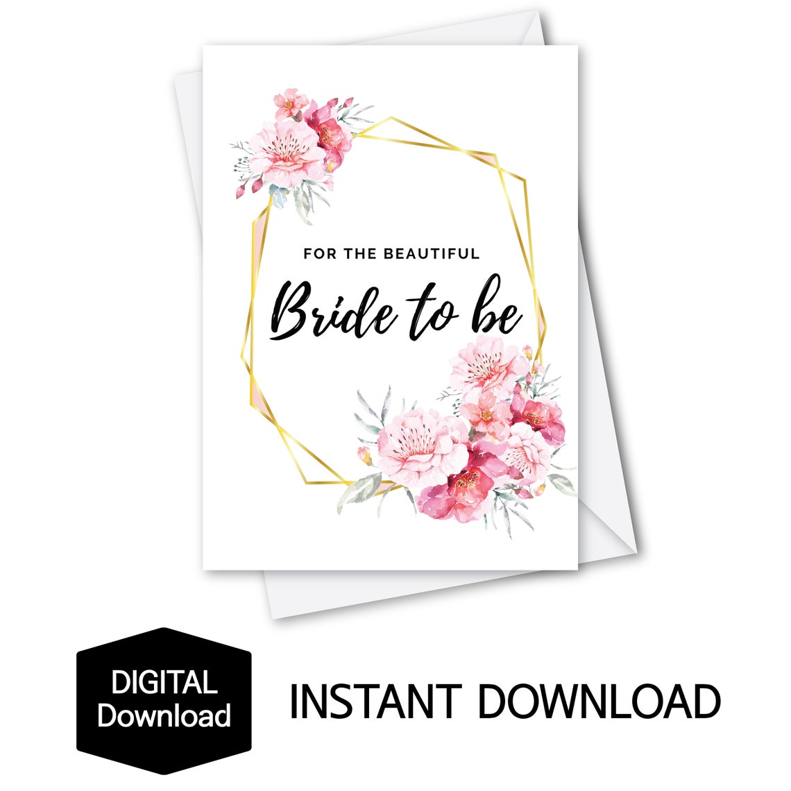 Printable for the Beautiful Bride to Be Cardbridal Shower - Etsy