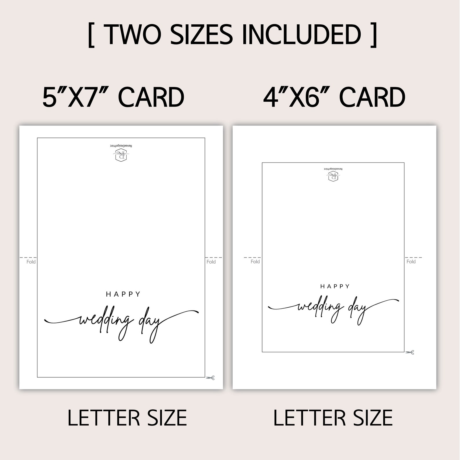 PRINTABLE Simple Happy Wedding Day Card, Newly Weds Card,modern Wedding ...