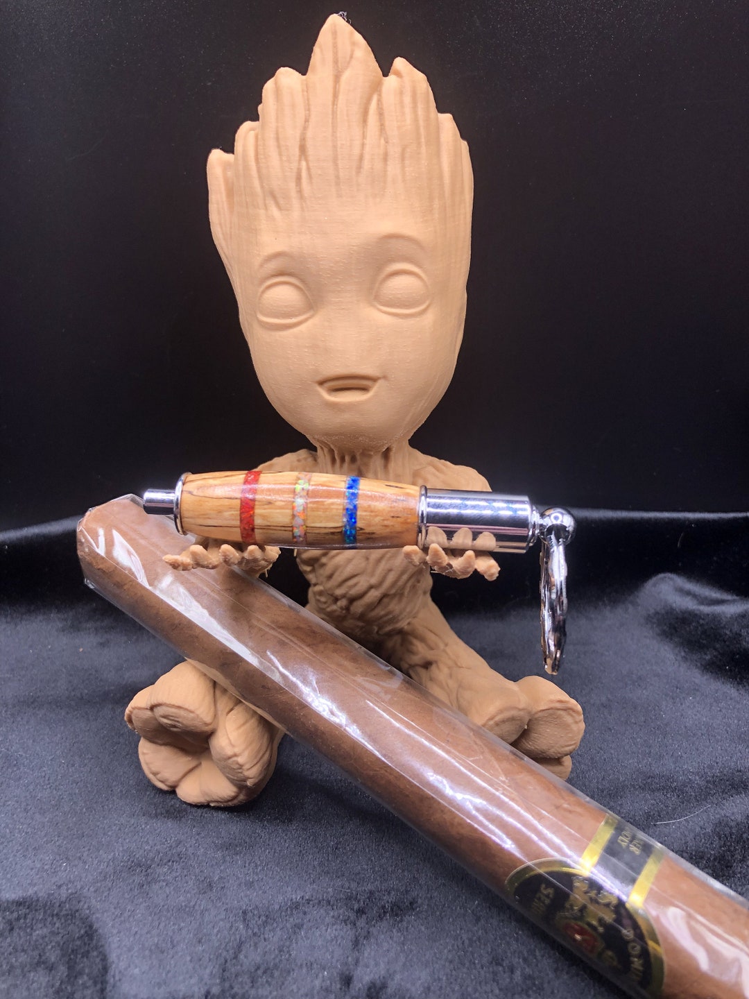 Handcrafted Cigar Punch, Wood With Opal, Acrylic With Opal, Cigar Punch ...