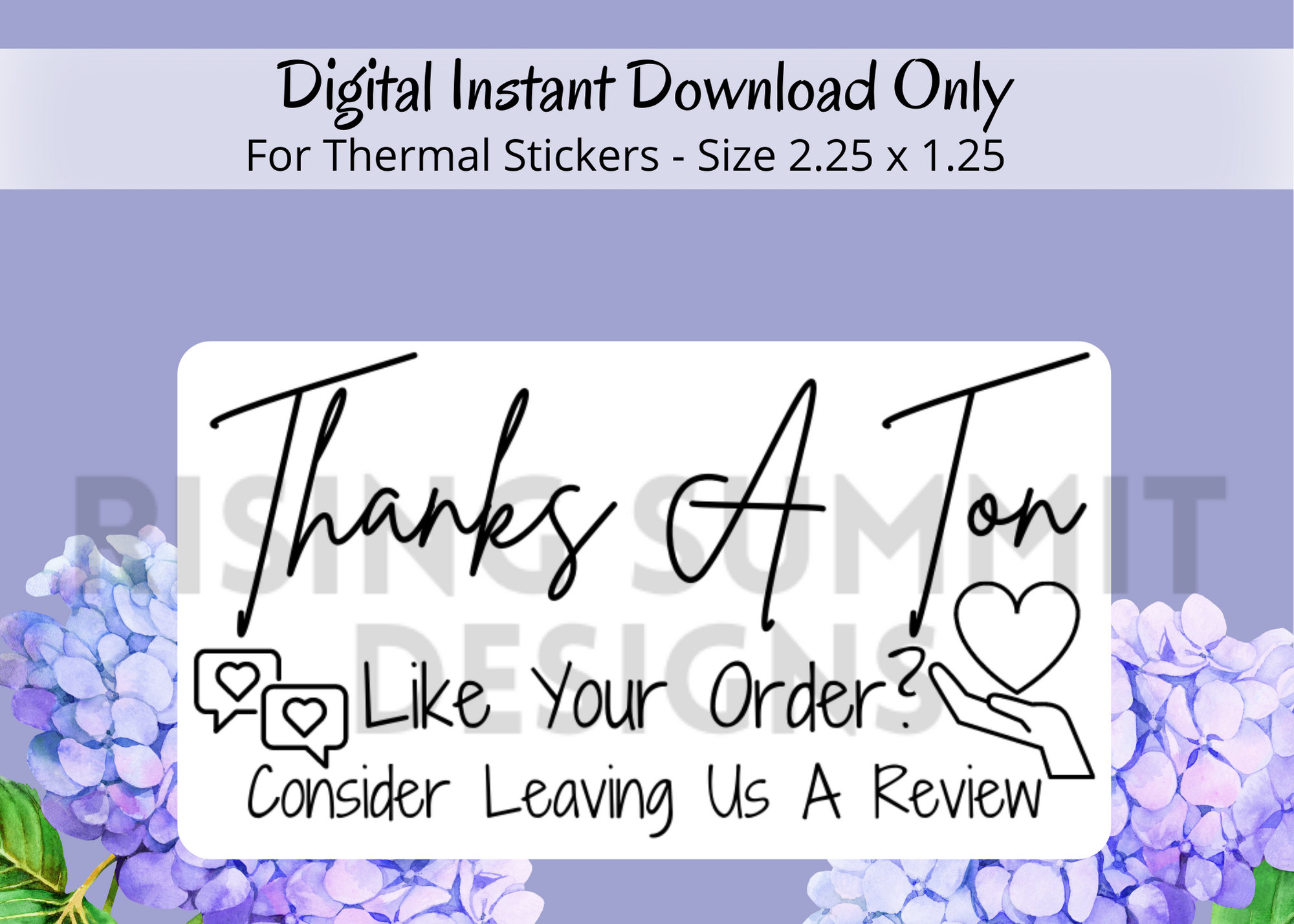 Thanks A Ton PNG Sticker Label Download Thermal Printer for Small ...