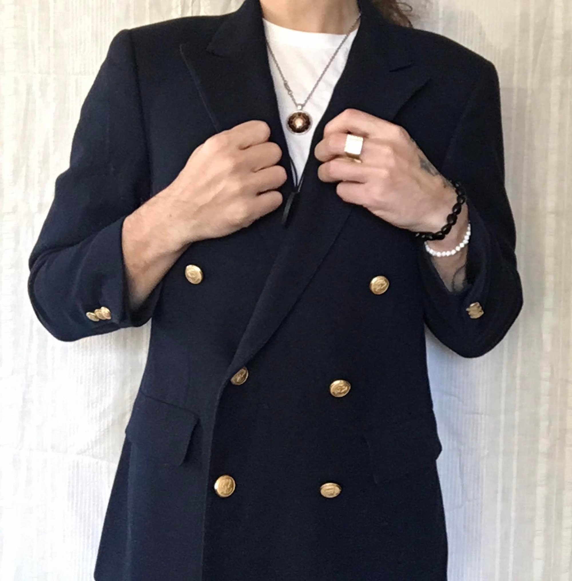 VINTAGE 1980's Mob Boss Military / Suit Jacket - Etsy