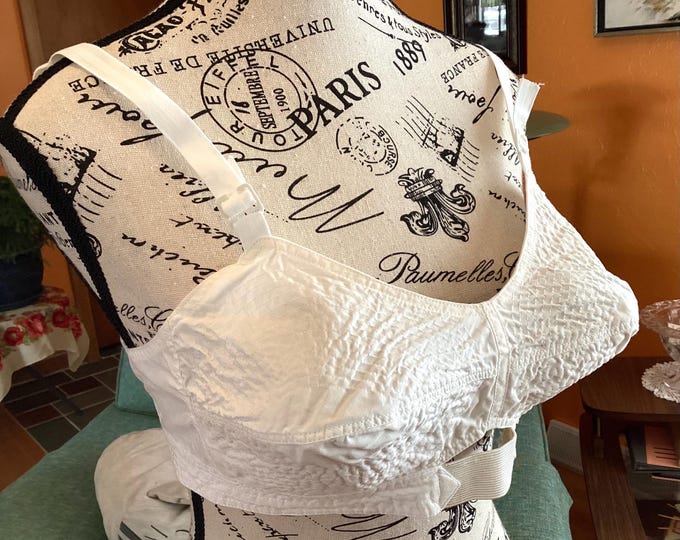 1950s Era Lovable Circle Stitch Bullet Bra White Tag Size 38 C - Etsy