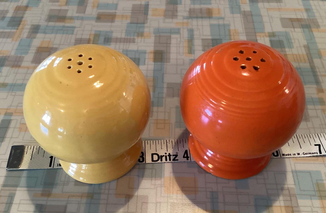 Original Red and Yellow Fiesta Salt and Pepper Shakers - Vintage 1936 ...