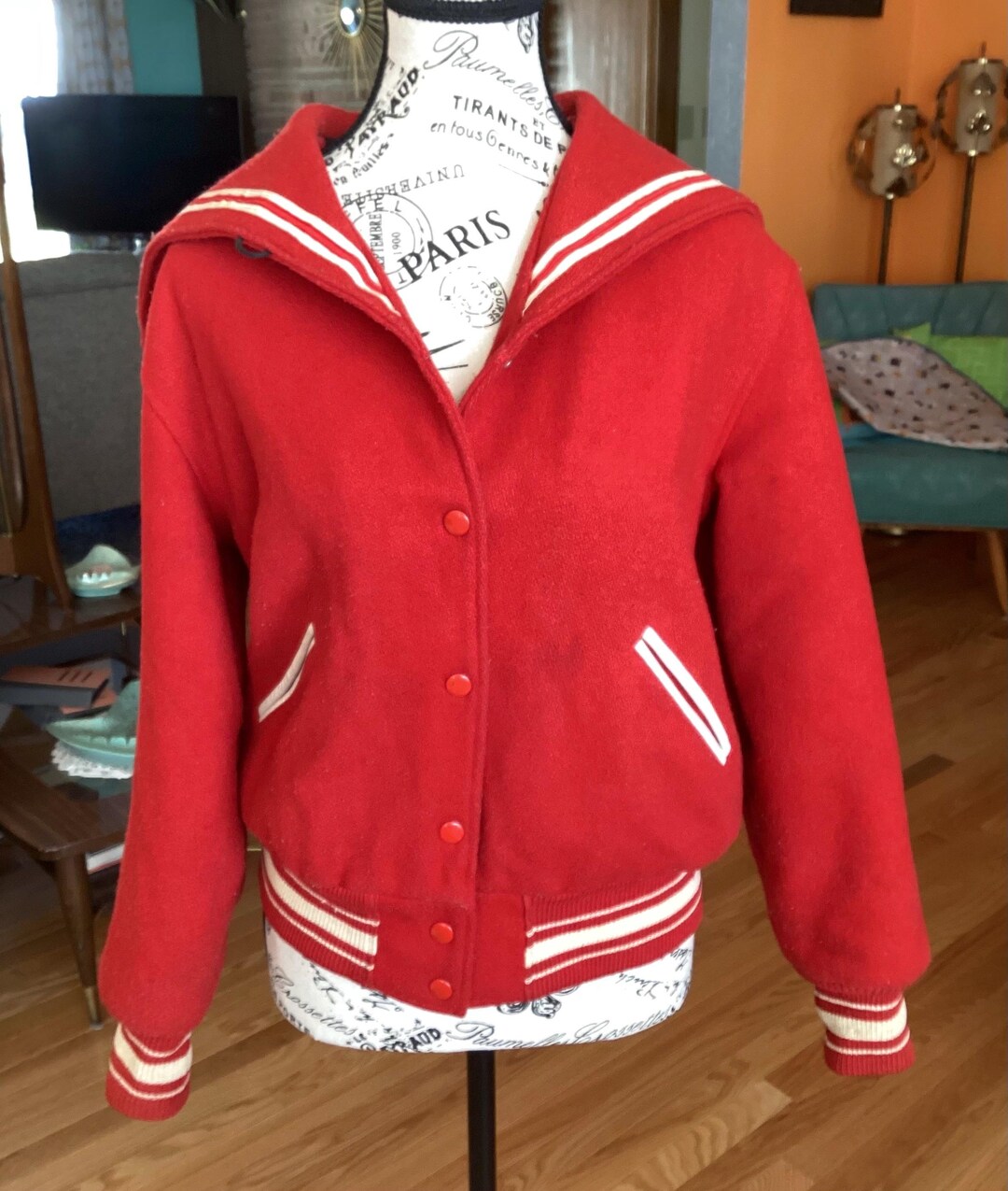 Vintage 1970s Era Flynntan Trophy Letter Jacket Wool Leather Mens or Womens - Etsy