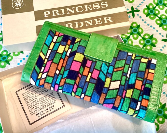 Vintage Green Princess Gardner With Multicolor Panels Wallet in the ...