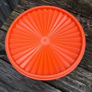 Vintage Orange Tupperware Container - Etsy