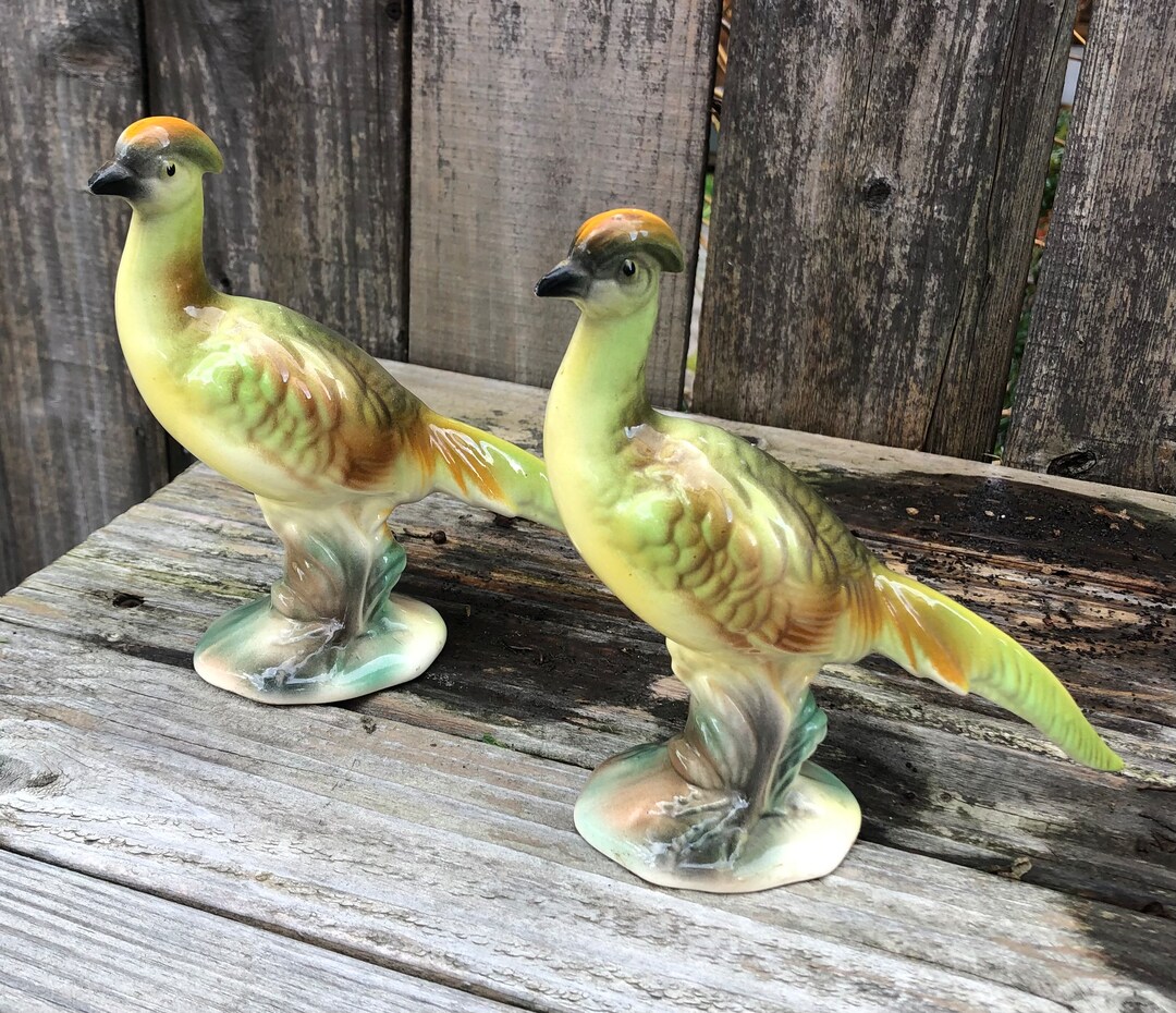 Stewart B Mcculloch Pottery-pheasant Pair - Etsy