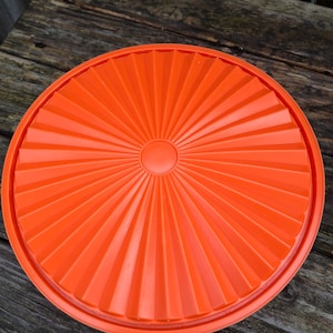 Vintage Orange Tupperware Container - Etsy
