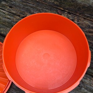 Vintage Orange Tupperware Container - Etsy