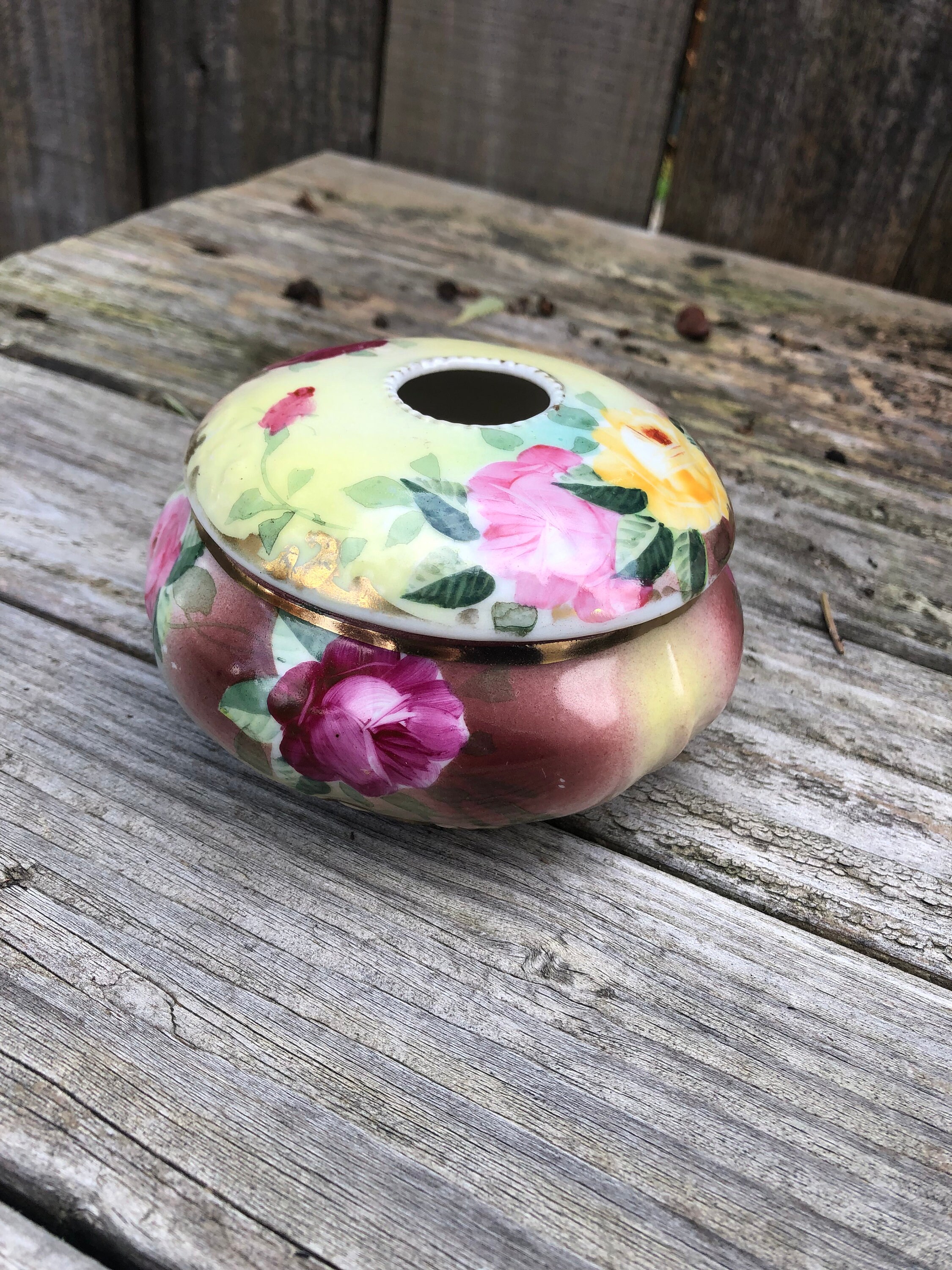 Victorian Royal Nippon Porcelain Hair Receiver - Etsy