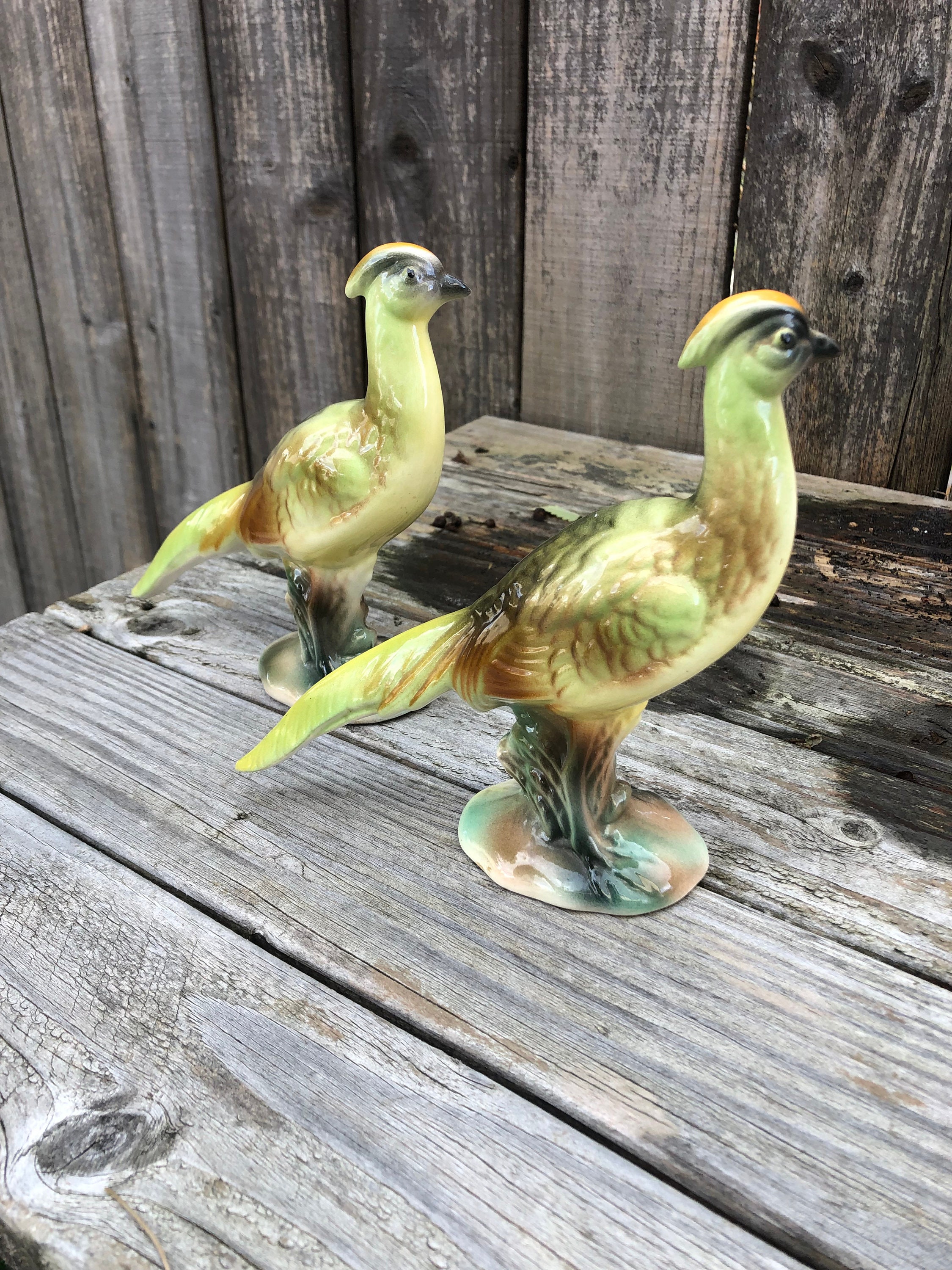 Stewart B Mcculloch Pottery-pheasant Pair - Etsy