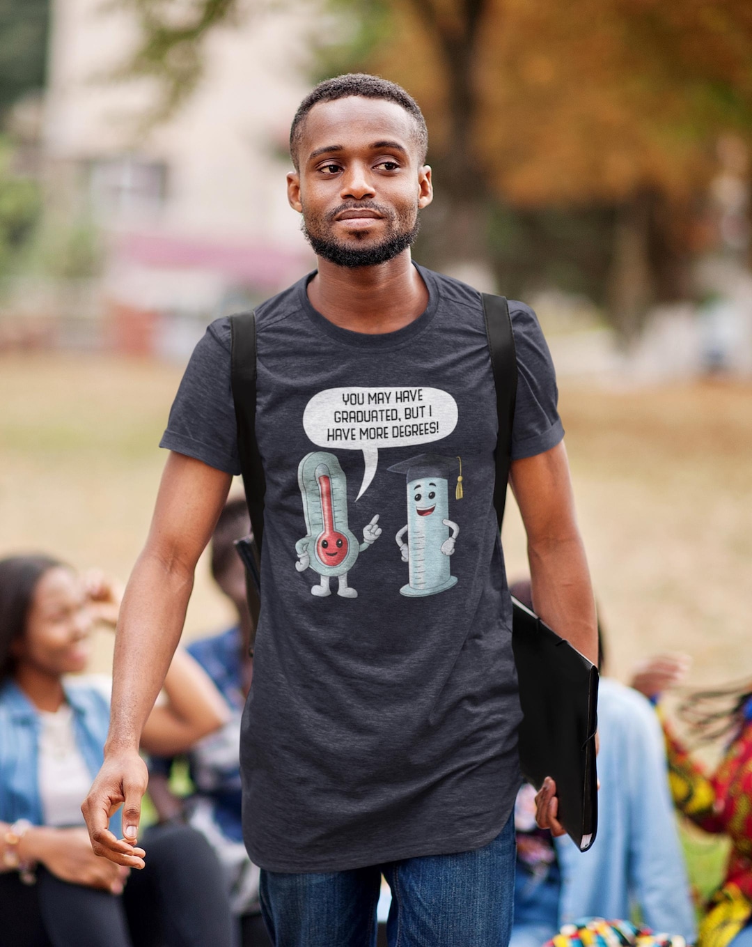 More Degrees - Thermometer Vs Graduated Cylinder Funny Science Pun ...