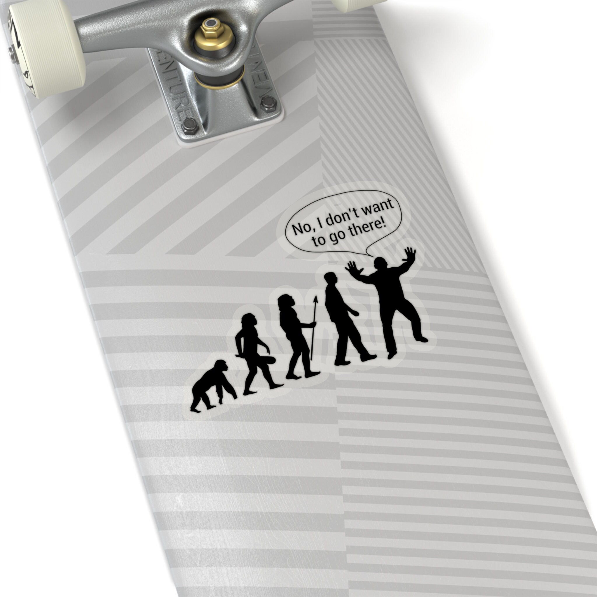Human Evolution Sticker, Don't Want to Go There, Timeline, Mankind ...