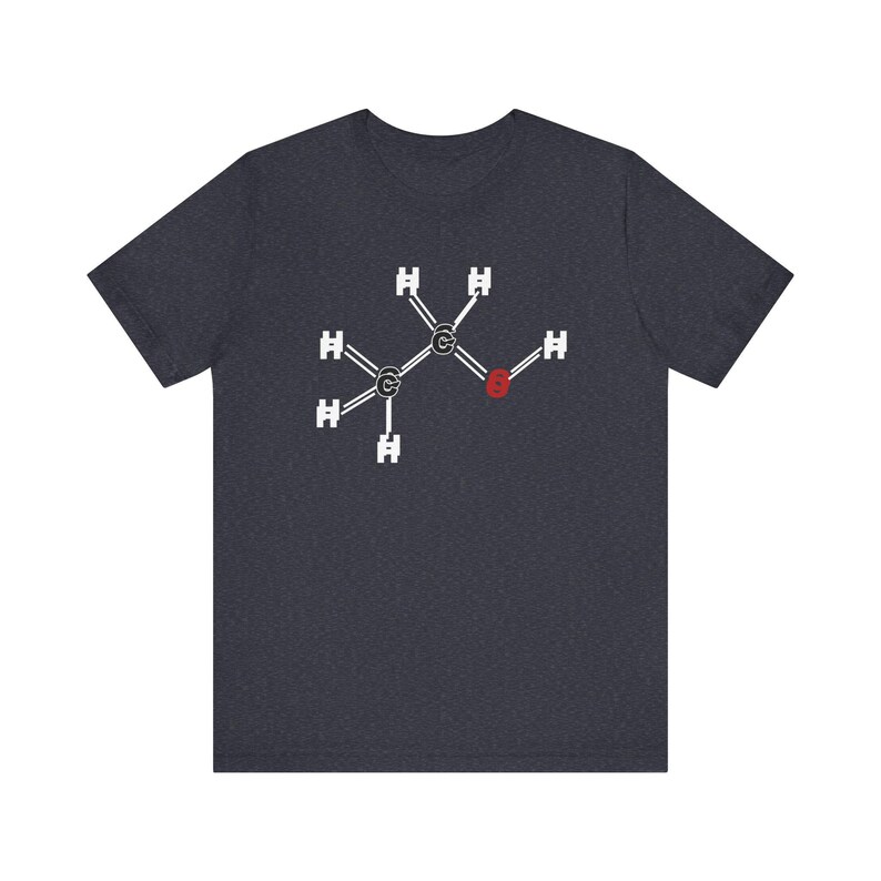 Ethanol Molecule Double Vision T-shirt, Funny Chemistry Shirt ...