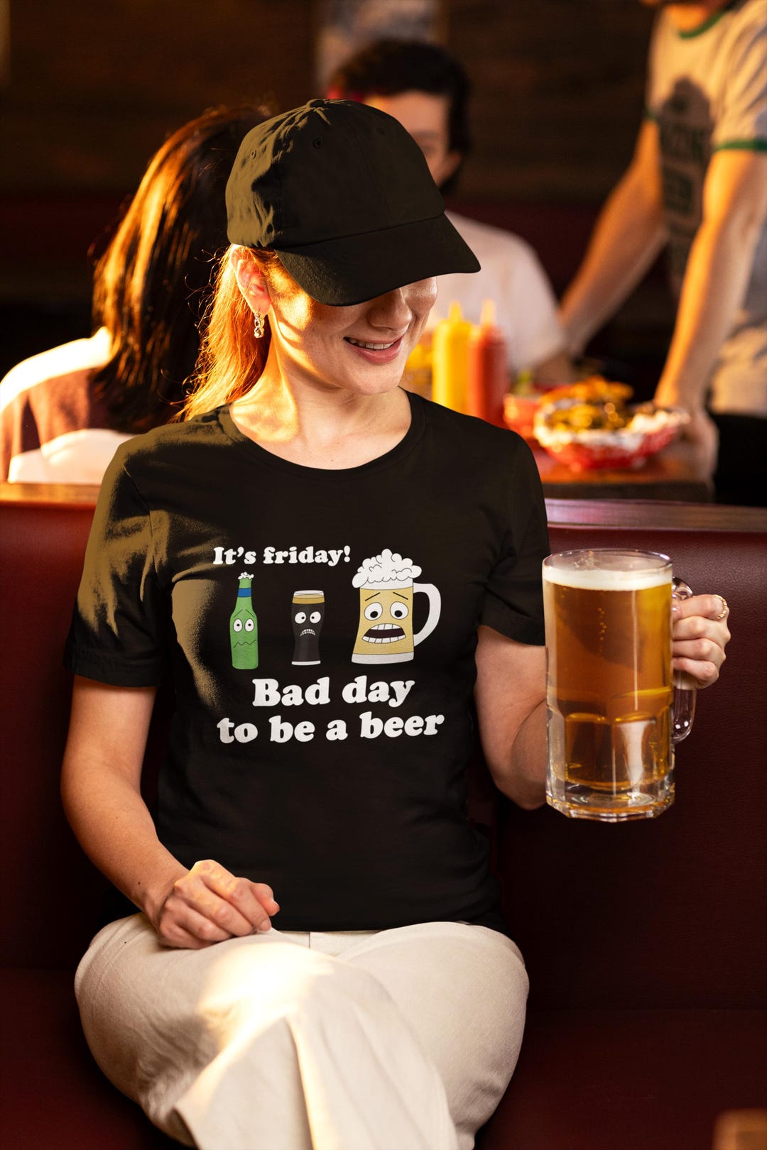 It's Friday Bad Day to Be a Beer T-shirt - Funny Friday Humor Tee for ...