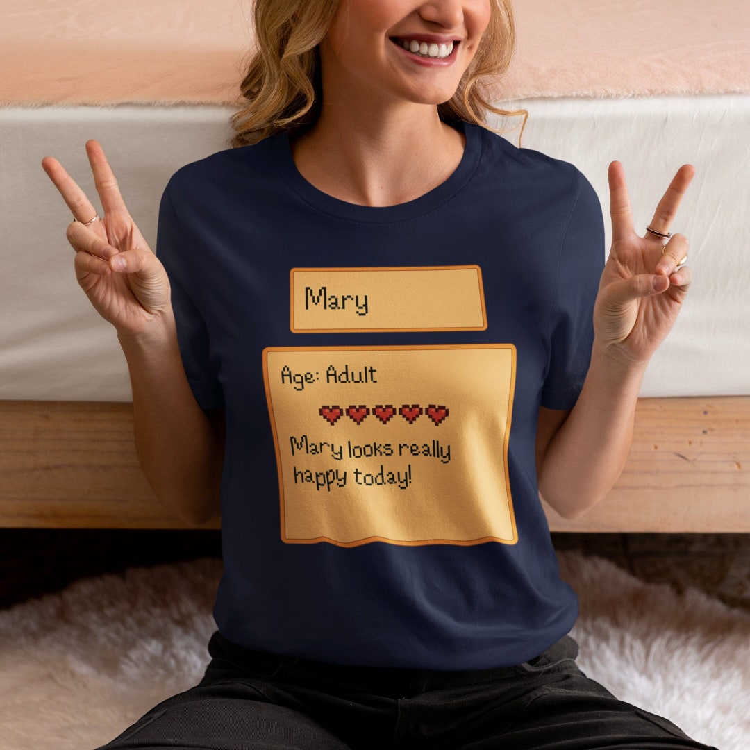 Custom Stardew Valley Shirt, Looks Happy, Stardew Lover, Sdv Gift, Fun ...