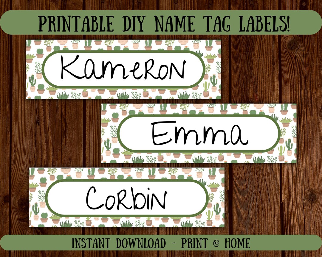 Student Name Tags, Classroom Name Labels, Cubby Label, Name Tags, Back ...