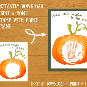 DIY Handprint Activity, DIY Handprint Pumpkin, Cutest in the Patch ...