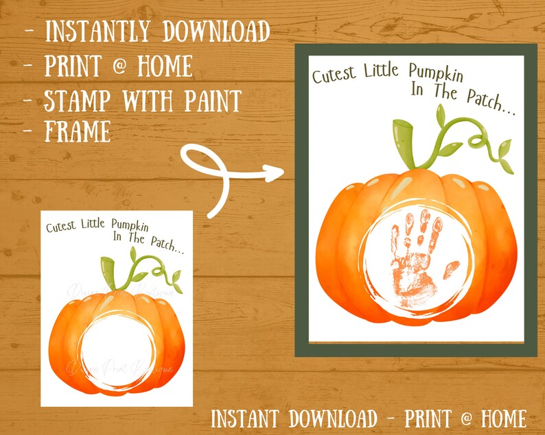 DIY Handprint Activity, DIY Handprint Pumpkin, Cutest in the Patch ...