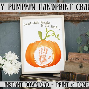 DIY Handprint Activity, DIY Handprint Pumpkin, Cutest in the Patch ...