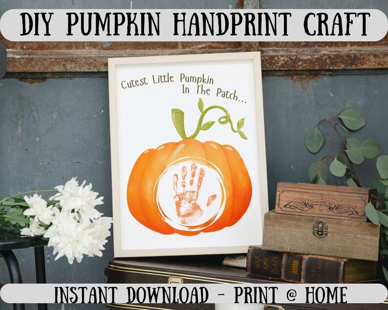 DIY Handprint Activity, DIY Handprint Pumpkin, Cutest in the Patch ...