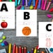 JUMBO Prek Abc Flashcards, Homeschool Printable Activity, Oversized ...