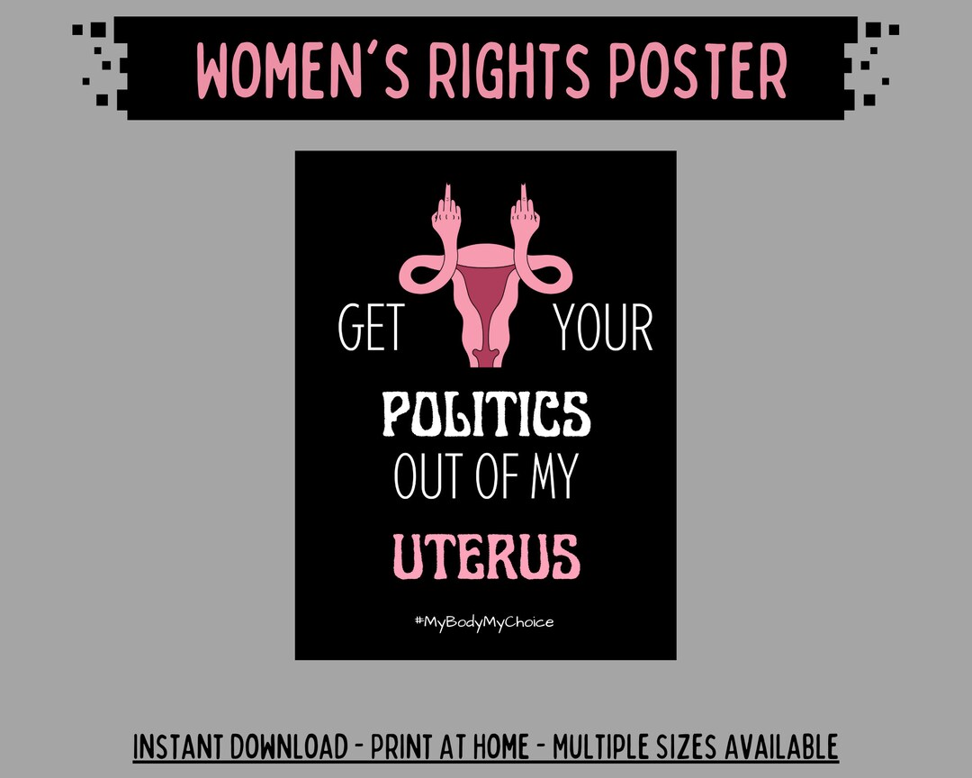 Women's Reproductive Right's Poster, Protest Poster, Vasectomy ...