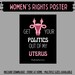 Women's Reproductive Right's Poster, Protest Poster, Vasectomy ...