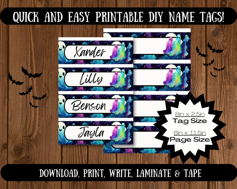 Desk Name Labels, Classroom Name Labels, Cubby Label, Name Tags, Back ...