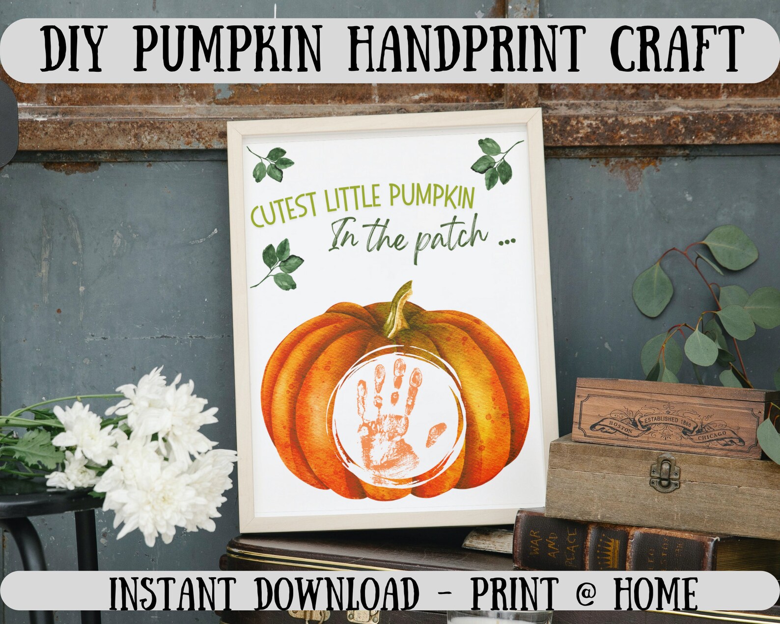 DIY Handprint Activity, DIY Handprint Pumpkin, Cutest in the Patch ...