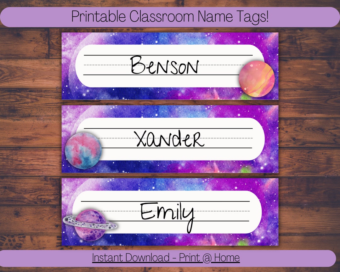 Desk Name Labels, Classroom Name Labels, Cubby Label, Name Tags, Back ...