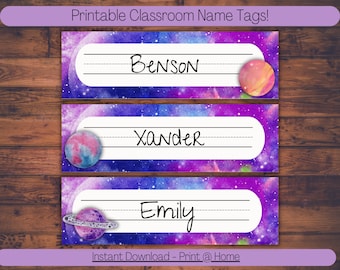 Desk Name Labels, Classroom Name Labels, Cubby Label, Name Tags, Back ...