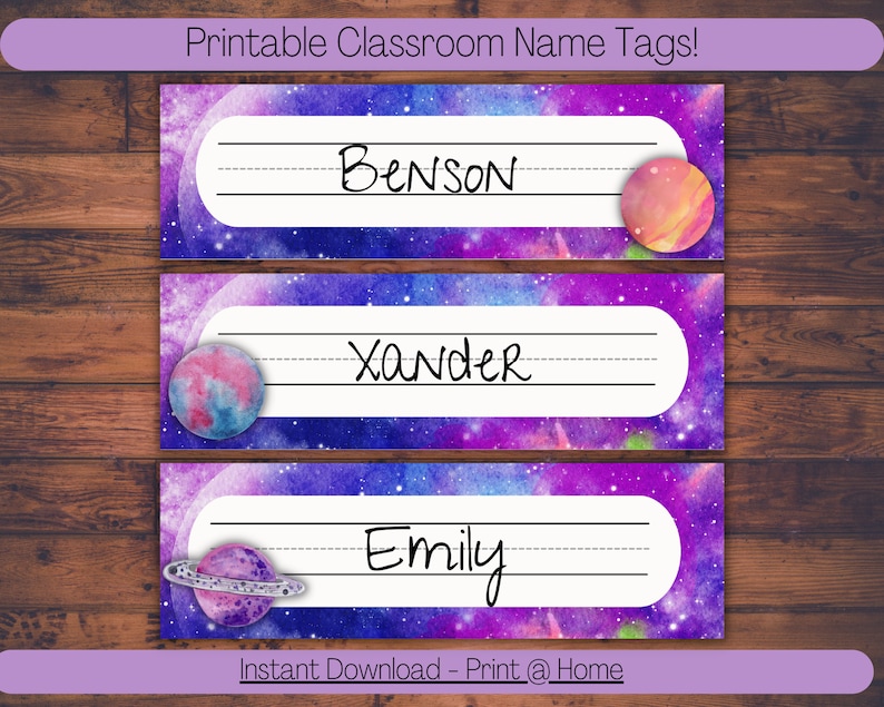 Desk Name Labels, Classroom Name Labels, Cubby Label, Name Tags, Back ...