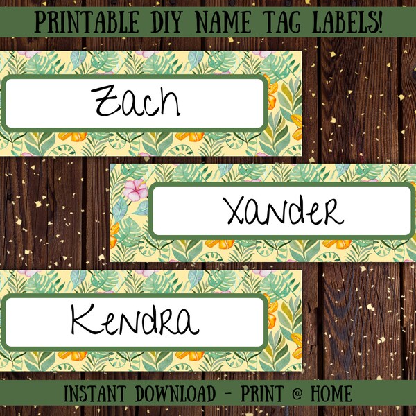 Diy Name Tags - Etsy