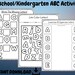 Kindergarten Alphabet Activity, Preschool ABC Worksheets, Homeschool ...
