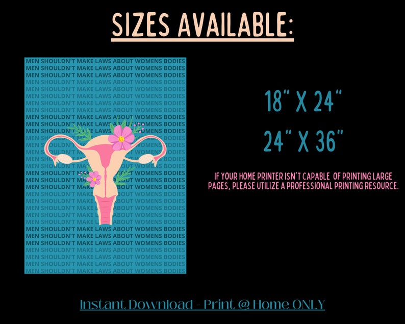 Women's Reproductive Right's Poster, Protest Poster, Vasectomy ...