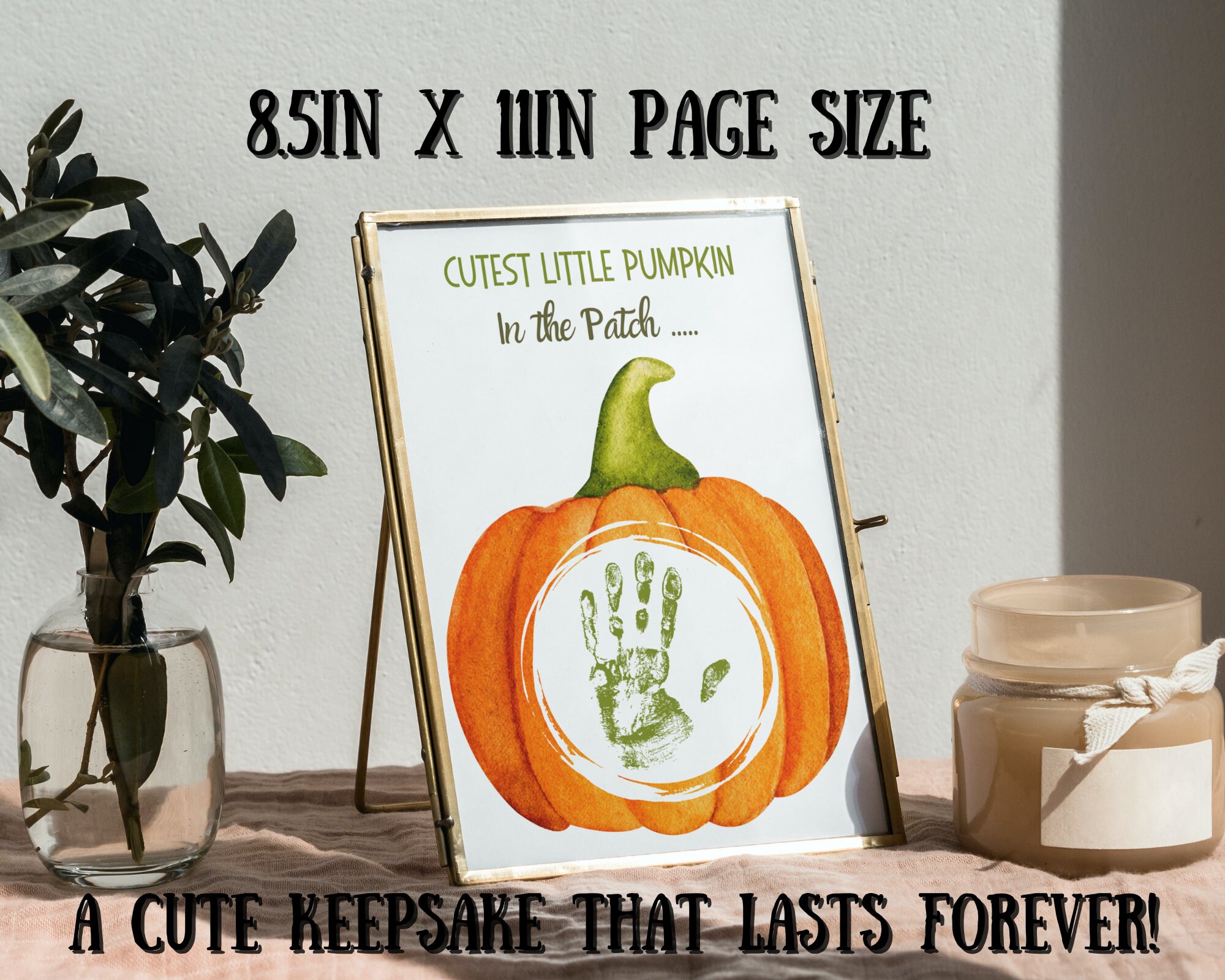 DIY Handprint Activity, DIY Handprint Pumpkin, Cutest in the Patch ...