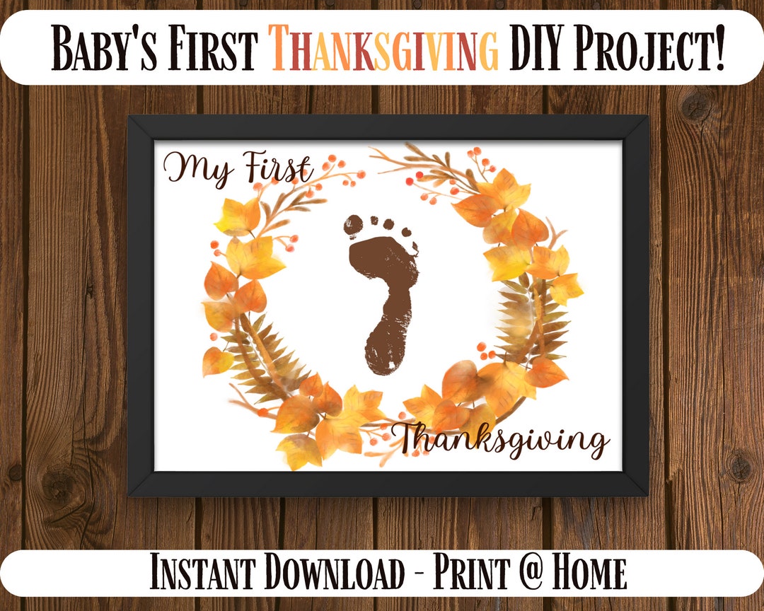 My First Thanksgiving Photo Prop Fall Thanksgiving First - Etsy