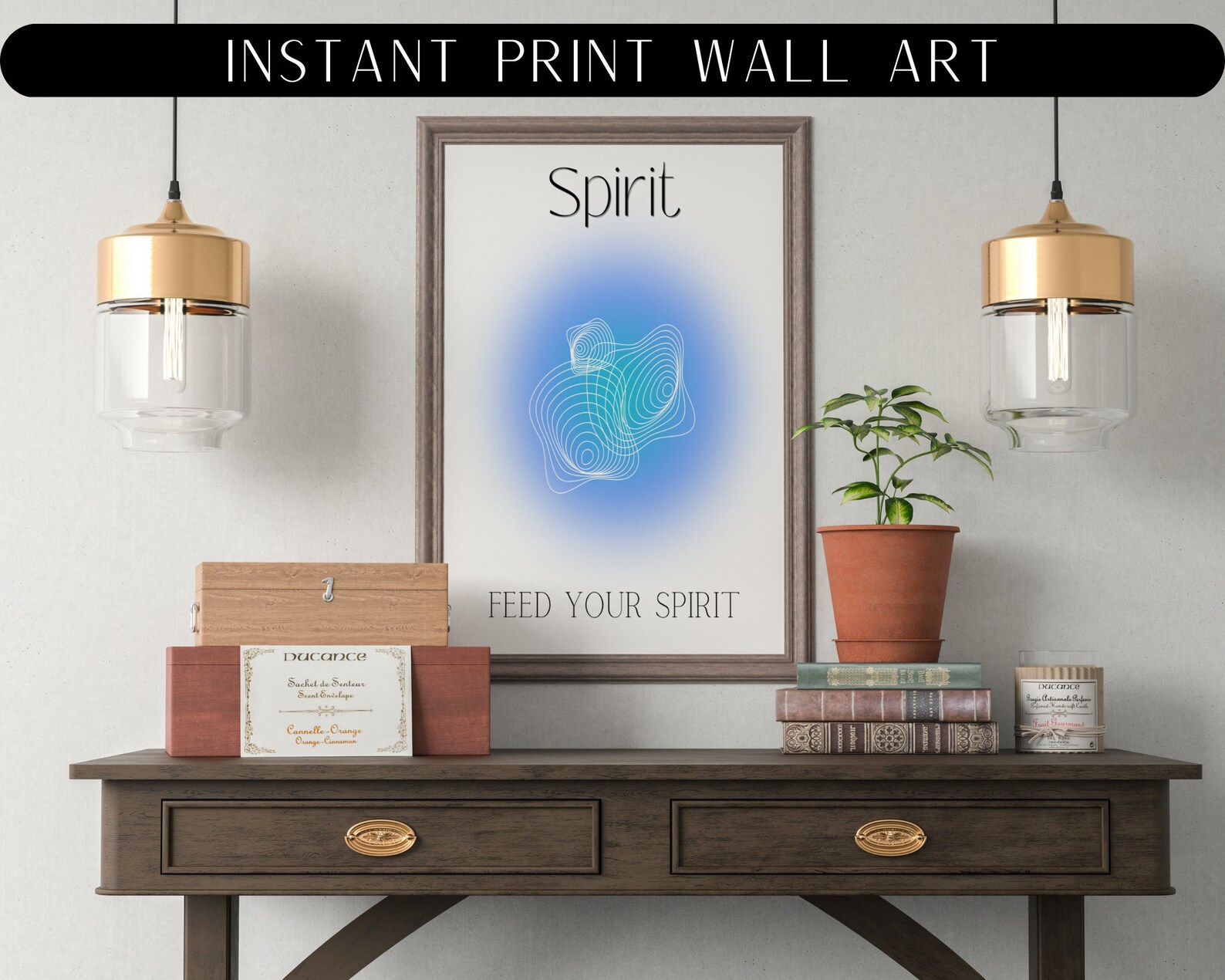 Printable Mind Body Spirit Wall Decor, Instant Print Art, Printable ...