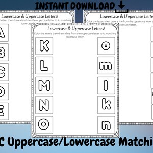 Kindergarten Alphabet Activity, Preschool ABC Worksheets, Homeschool ...