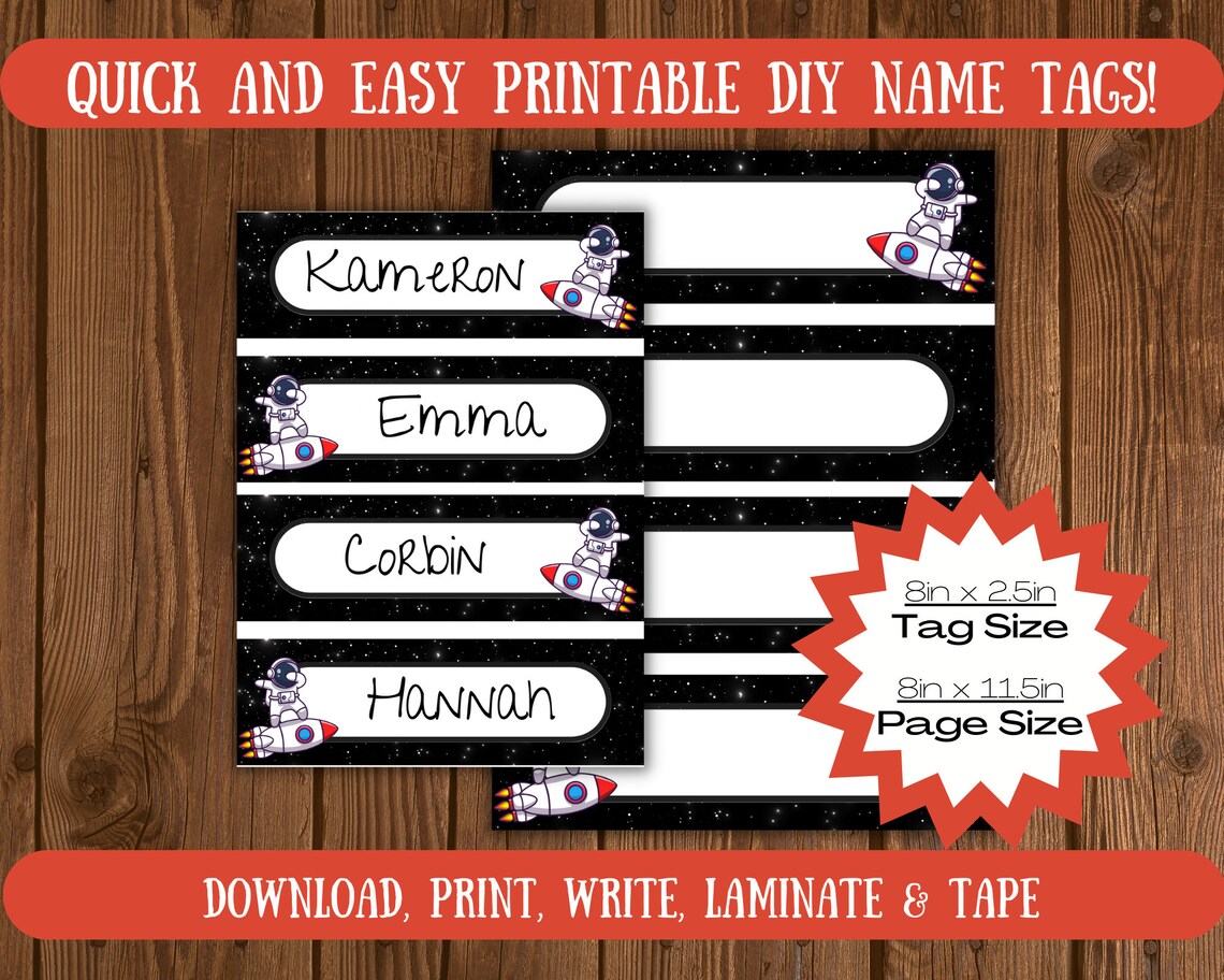 Desk Name Labels, Classroom Name Labels, Cubby Label, Name Tags, Back ...