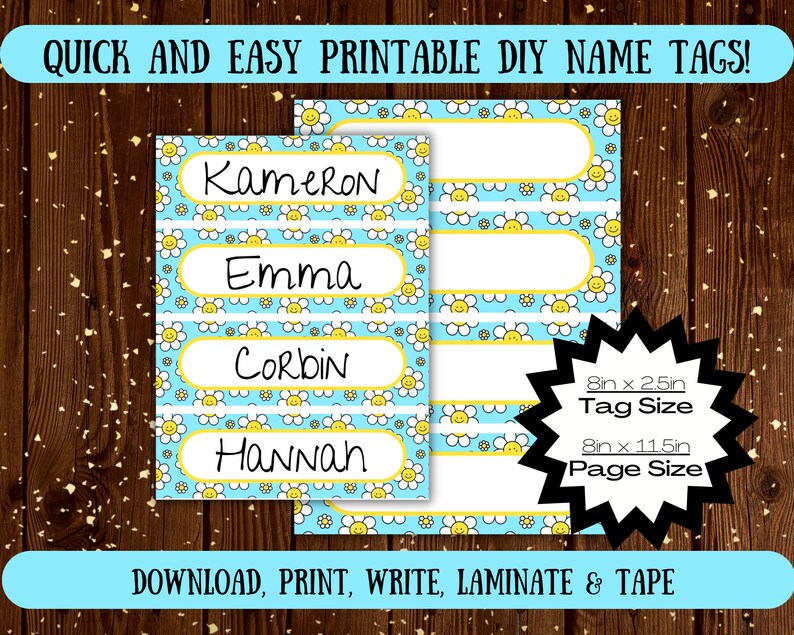 Desk Name Labels Classroom Name Labels Cubby Label Name - Etsy
