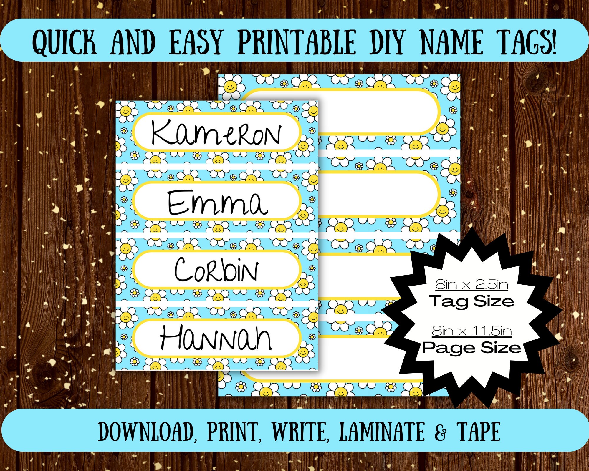 Desk Name Labels, Classroom Name Labels, Cubby Label, Name Tags, Back ...