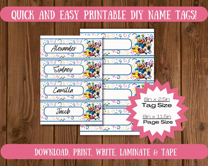 Desk Name Labels, Classroom Name Labels, Cubby Label, Name Tags, Back ...