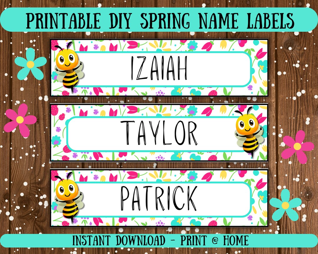 Desk Name Labels, Classroom Name Labels, Cubby Label, Name Tags, Back ...