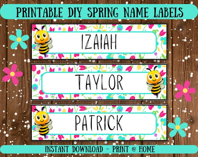 Editable Bee Classroom Name Tags, Classroom Label, Classroom Tags ...