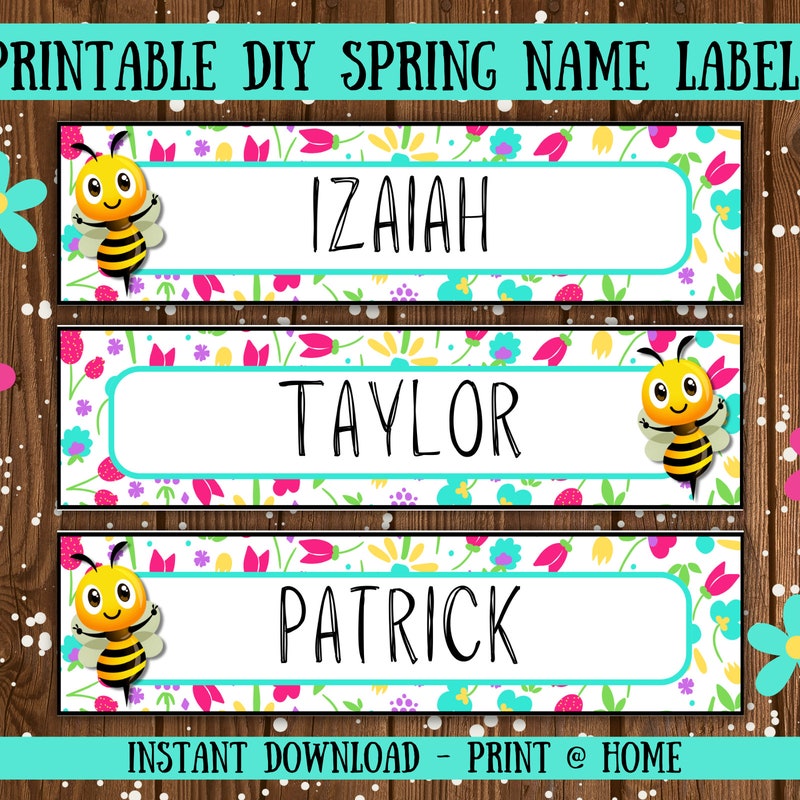 Cubby Tags Spring - Etsy