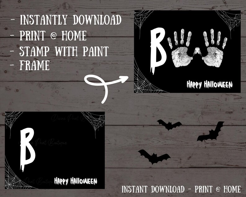 PRINTABLE Halloween Handprint Activity Cauldron Witch Keepsake Kids ...